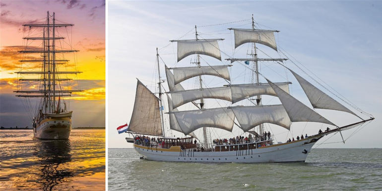 Jubileum I De driemaster Stedemaeght vaart 30 jaar met gasten | NAUPAR